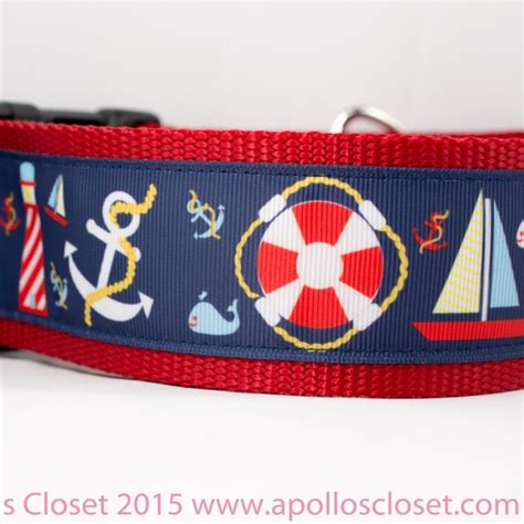 Nautical Collar Etsy