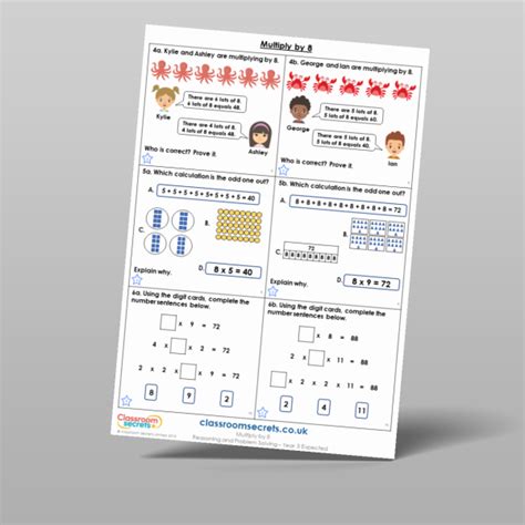 Year 3 Multiply By 8 Reasoning And Problem Solving Resource Classroom