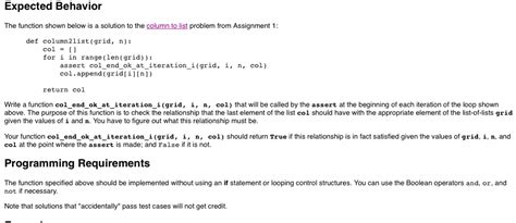 Solved Expected Behavior The Function Shown Below Is A Chegg