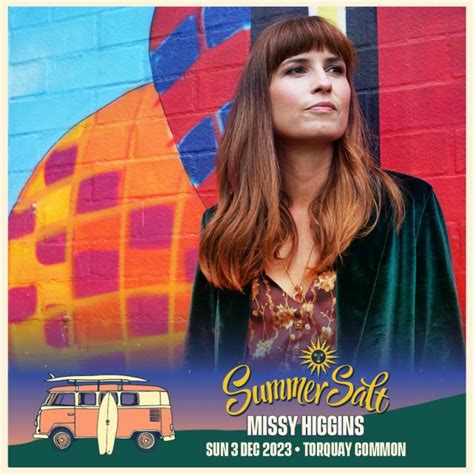 Missy Higgins To Play Summersalt Festival In Torquay In December Missy Higgins