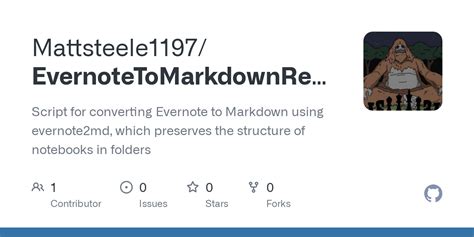 Github Mattsteele1197evernotetomarkdownretainfolders Script For