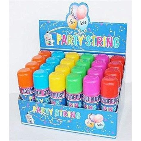 Chictail 5 Cans Silly Goofy Crazy Prank Party String Spray Streamer