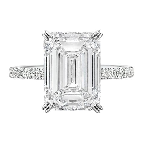 Gia Certified 15 Carat Emerald Cut Flawless Diamond Ring Flawless
