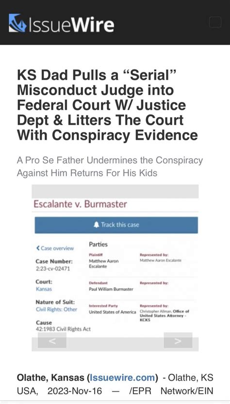 Ks Dad Pulls A “serial”misconduct Judge Into Federal Court With The