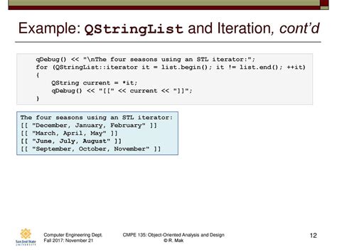 Cmpe Object Oriented Analysis And Design November Class Meeting