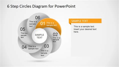 6 Step Circles diagram다이어그램 for 무료ppt템플릿