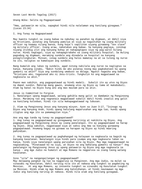 7 Last Words 3 Pdf