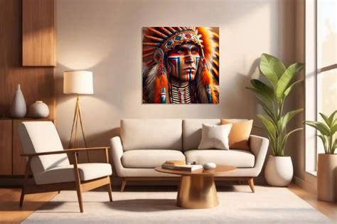 Native Americans Canvas Wall Art Indigenous Tribal Decor Canvas Wall