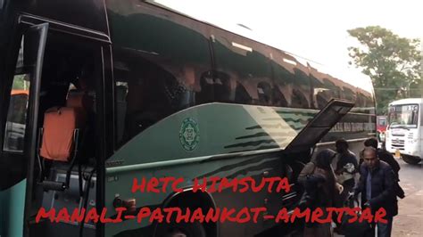 Hrtc Himsuta Volvo Manali Amritsar Youtube