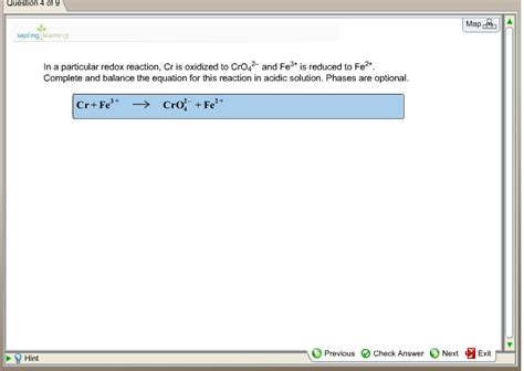 Solved Question Of Map A Pling N A Particular Redox Chegg Com