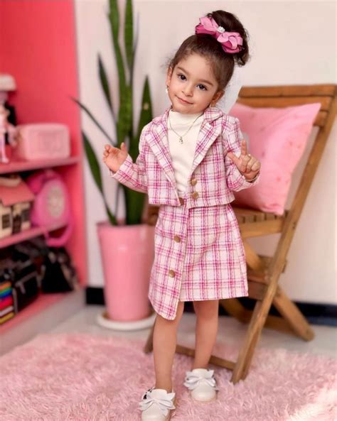 کت دامن شنل سه تیکه لباس کودک مینی کیدز