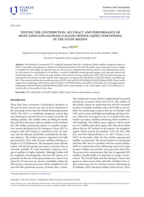 Pdf Testing The Contribution Accuracy And Performance Of Mgex Gnss Gps Glonass Galileo