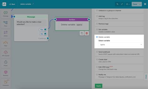 The Action Element In Chatbots SendPulse