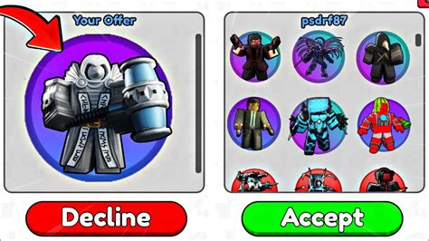 Trade New Upgraded Drill Assassin Godly In Skibidi Tower Defense New