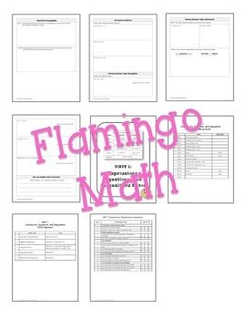 Expressions Equations And Inequalities Guided Notes Algebra Unit