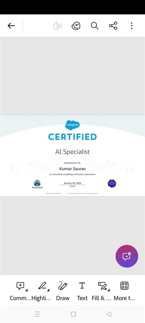 Salesforce Ai Certification Salesforcelearning Kumar Saurav