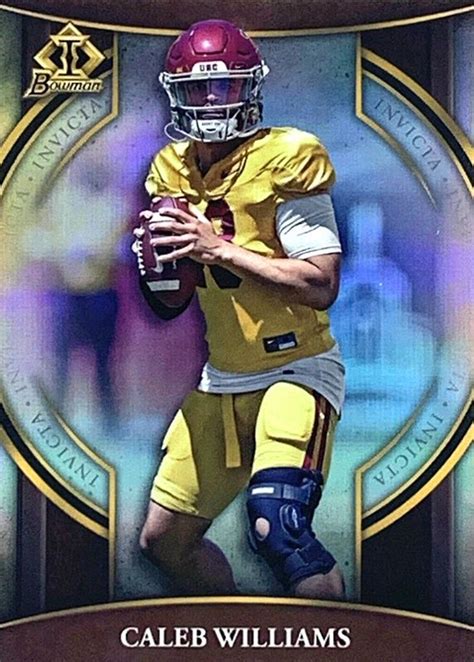 Caleb Williams 2022 Bowman Chrome University Bi 4 Bowman Invicta Price