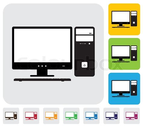 Desktop Computer Vector At Vectorified Collection Of Desktop Computer Vector Free For