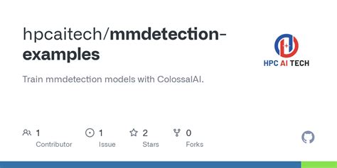 Github Hpcaitech Mmdetection Examples Train Mmdetection Models With