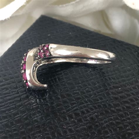 Natural Ruby Sterling Silver 925 Ring Uk Size N 1 2 Etsy