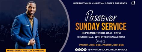 Passover Sunday Service Template Postermywall