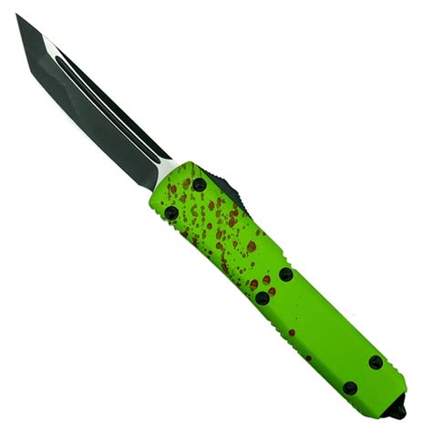 Microtech Zombie Ultratech Tanto Otf Auto Knife Black Blade