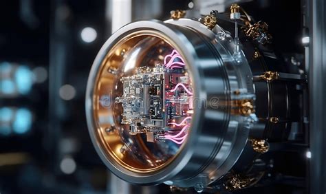 Advanced Quantum System With Cryogenic Cooling Stock Image Image Of