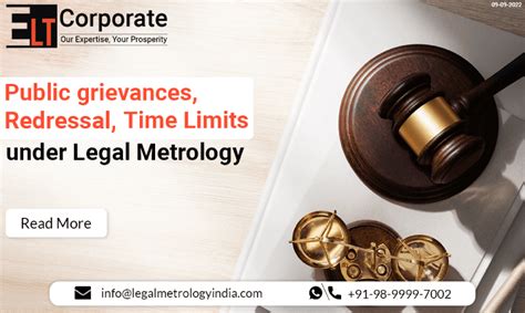 Public Grievances Redressal Time Limits Under Legal Metrology