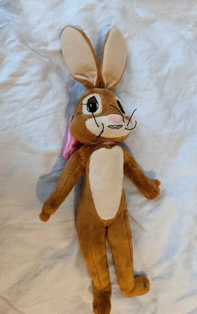 Cadbury Caramel Bunny Original Take It Easy Plush Soft Toy Pink Bow 15