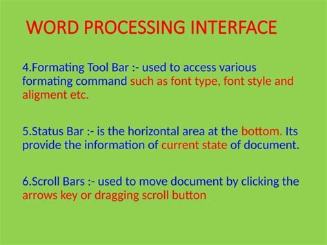 Chapter Word Processing St Year Punjab Text Book Pptx