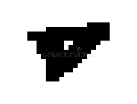Pixel Art Eye Icon 8 Bit Retro Style Human Eyeball Simple Computing