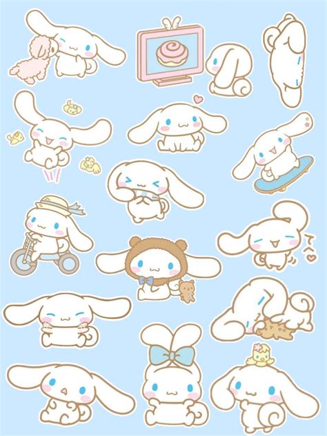 Cinnamoroll Printable Sticker Sheet 2 Pegatinas Bonitas Garabatos Lindos Dibujos Bonitos