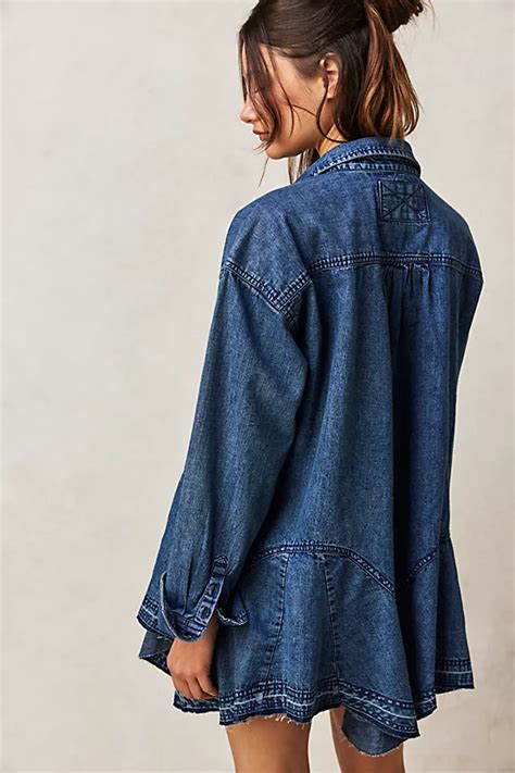 We The Free Freya Denim Top Free People