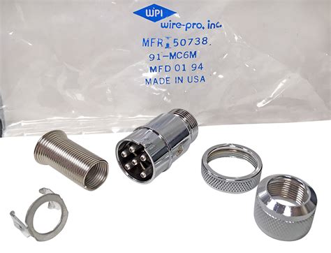 6 Pin Microphone Plug With Strain Relief Surplus Sales Of Nebraska