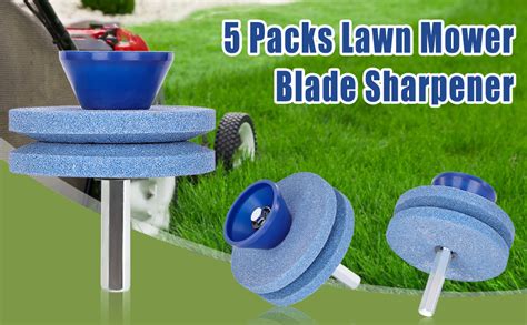 Cenoz 5 Pack Lawn Mower Blade Sharpener 【new】 Double Layer