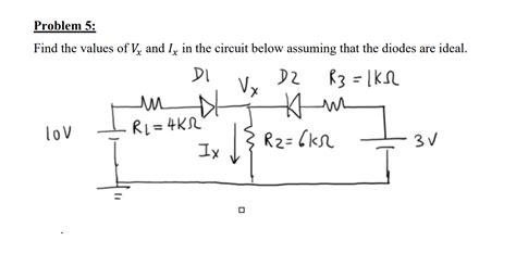 Solved Find The Values Of Vx And Ix In The Circuit Below Chegg