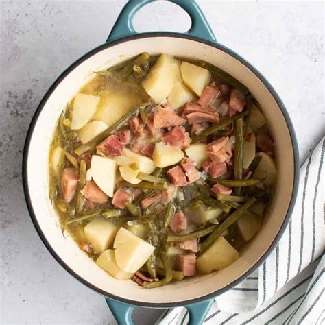 Easy Ham Green Beans And Potatoes Recipe Hint Of Healthy