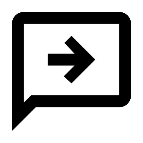Message Arrow Right Free Vector Icons On