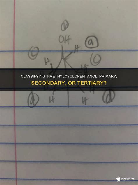Classifying 1 Methylcyclopentanol Primary Secondary Or Tertiary