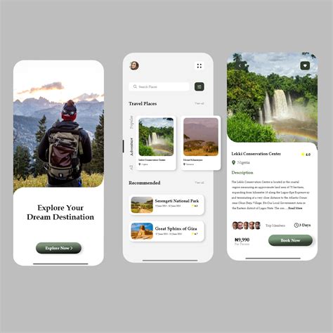 Travel App Design Ui Behance