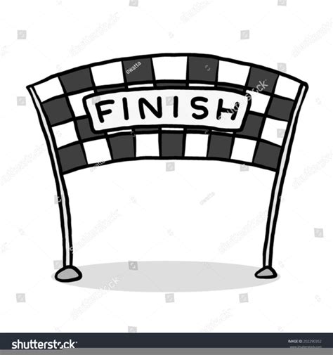 Race Finish Line Clipart