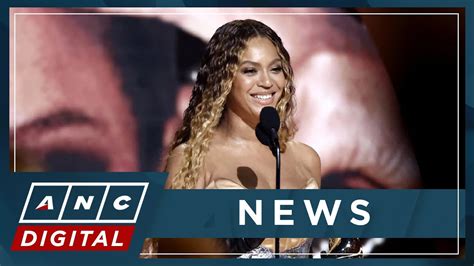 Beyonce Breaks Grammy Record For Most Wins Anc Youtube