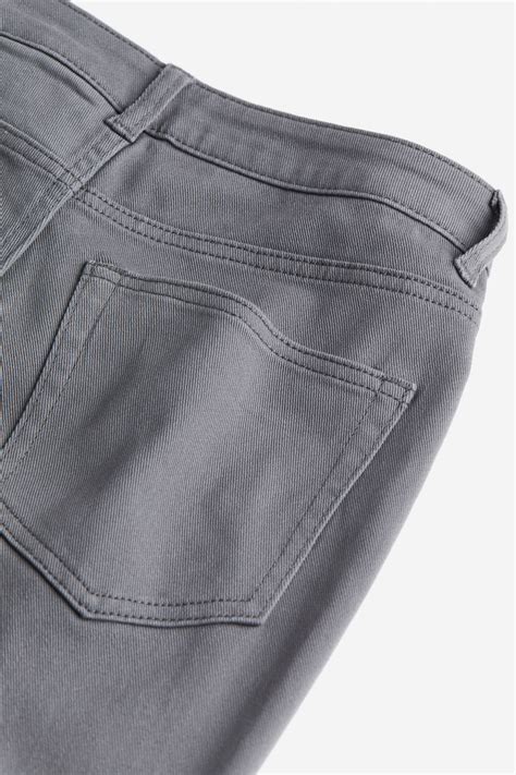 Flared Twill Trousers Dark Grey Ladies Handm Gb