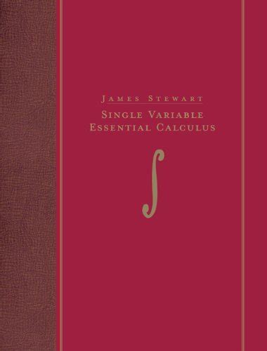 Single Variable Essential Calculus 1st First Edition James Stewart Books