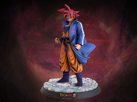 Son Goku Super Saiyan God 3d Model Turbosquid 2004275