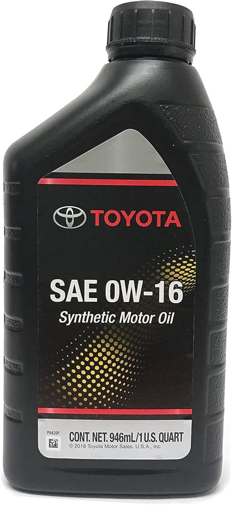 Genuine Genuine Toyota 0W16 Synthetic Oil 1qt 00279-16QTE - Walmart.com