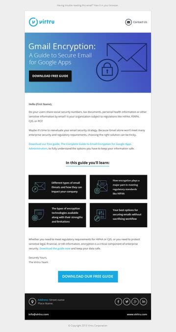 Email Template For Tech Company Email Contest