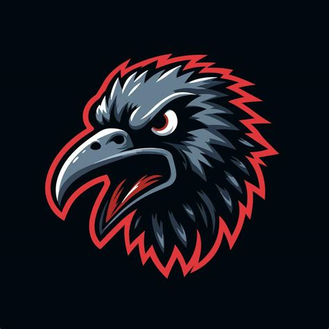 Crow Head Mascot Logo Template 36009058 Vector Art At Vecteezy