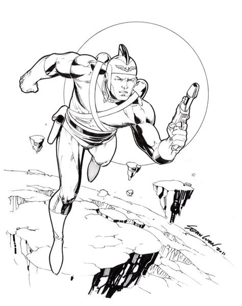 Adam Strange Sean Chen In Dan Gintiss Adam Strange Comic Art