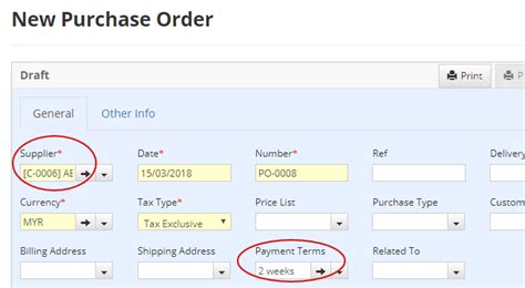 Automating Supplier Payment Terms Sb Support Portal